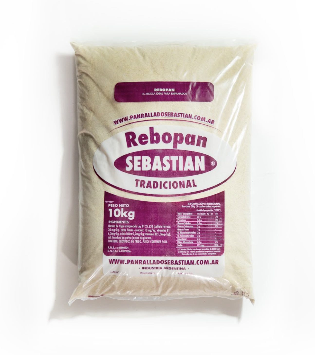REBOPAN 30/70 SEBASTIAN 10 KG - Pan Rallado Sebastian